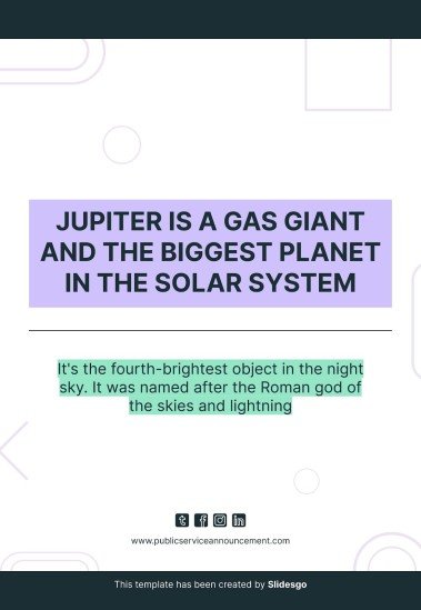 Public Service Announcement (PSA) Posters