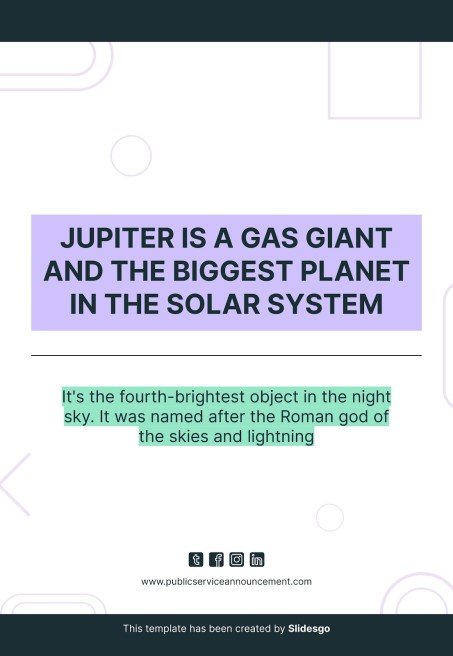 Public Service Announcement (PSA) Posters