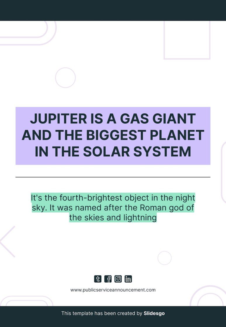 Public Service Announcement (PSA) Posters