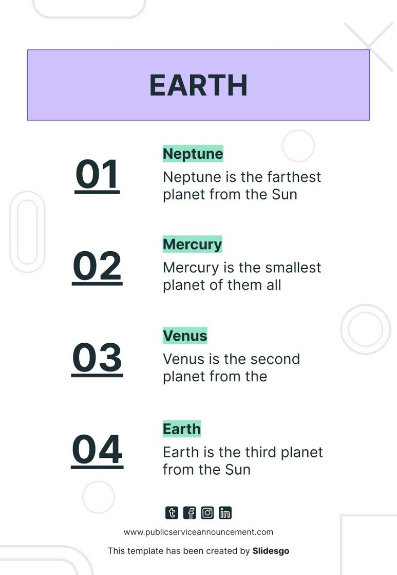 Public Service Announcement (PSA) Posters