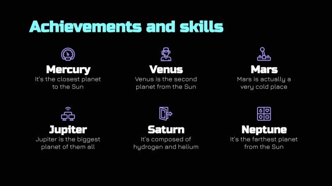 Gaming Design Portfolio | Google Slides & PowerPoint template