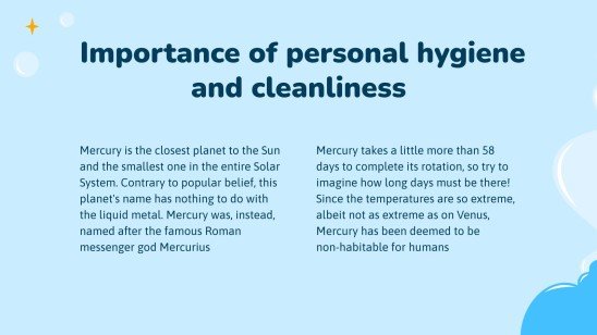 Personal Hygiene and Cleanliness | Google Slides & PPT