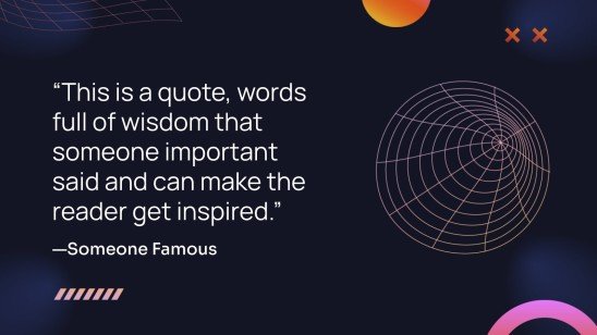 3D Wireframe Shapes Business Basic Template