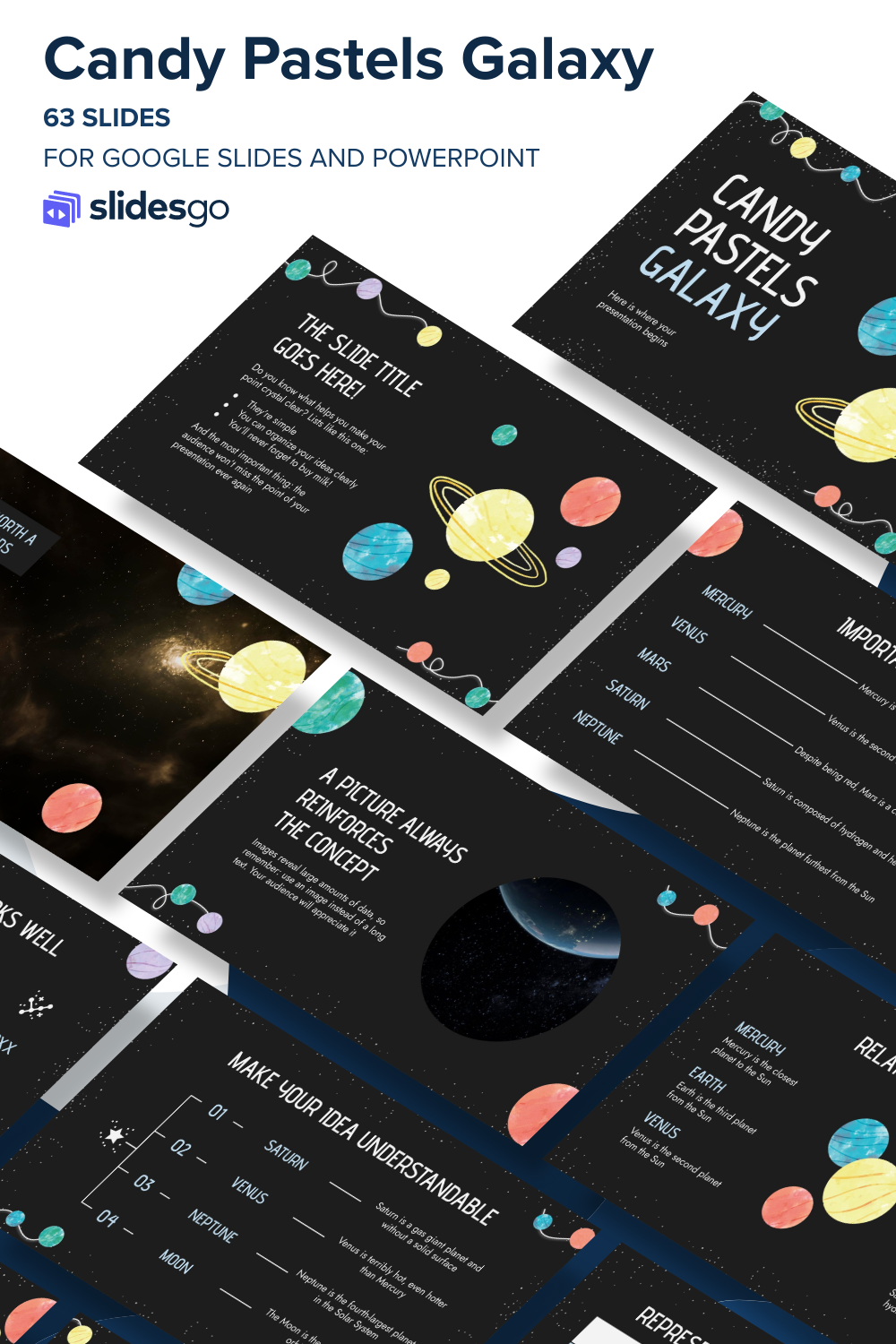 Candy Pastels Galaxy | Google Slides & PowerPoint