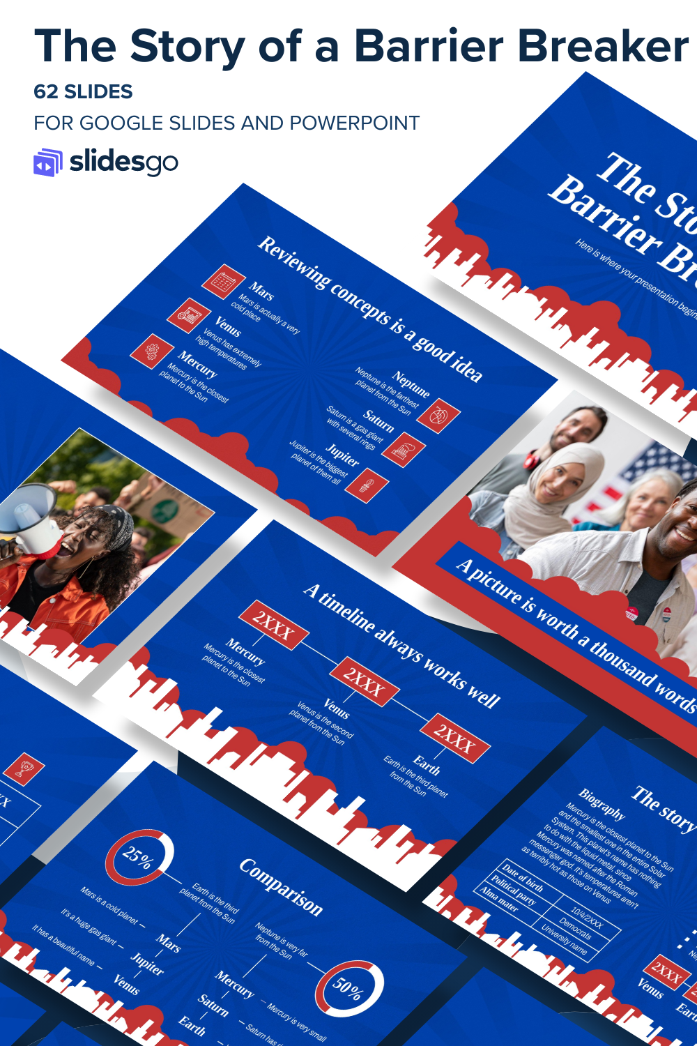 The Story of a Barrier Breaker | Google Slides & PowerPoint