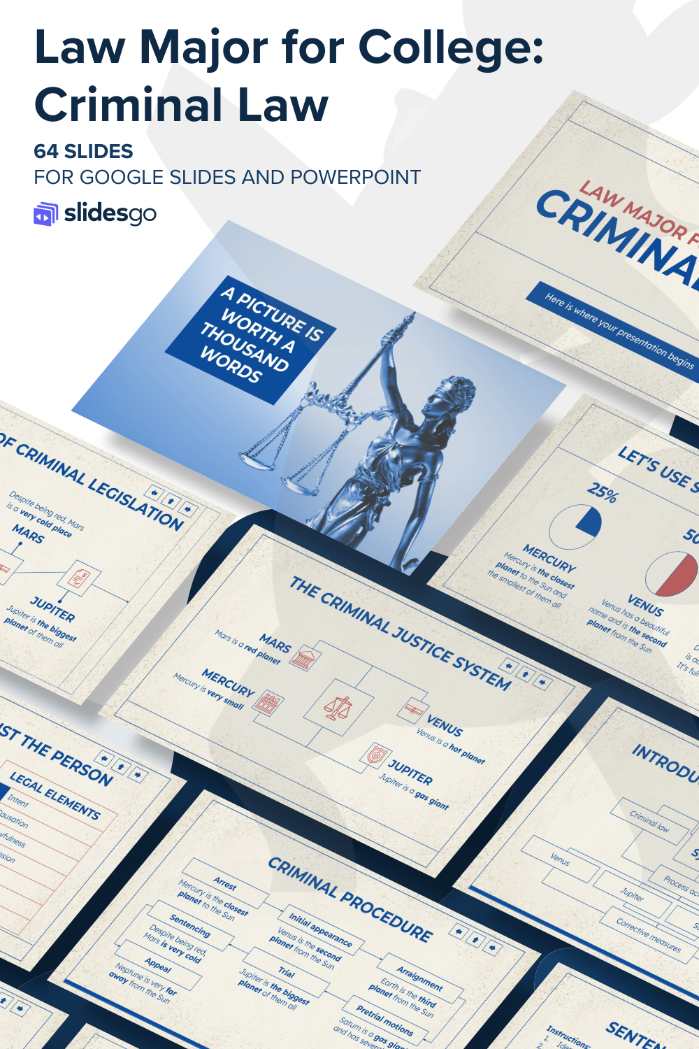 Law Major for College: Criminal Law | Google Slides & PPT