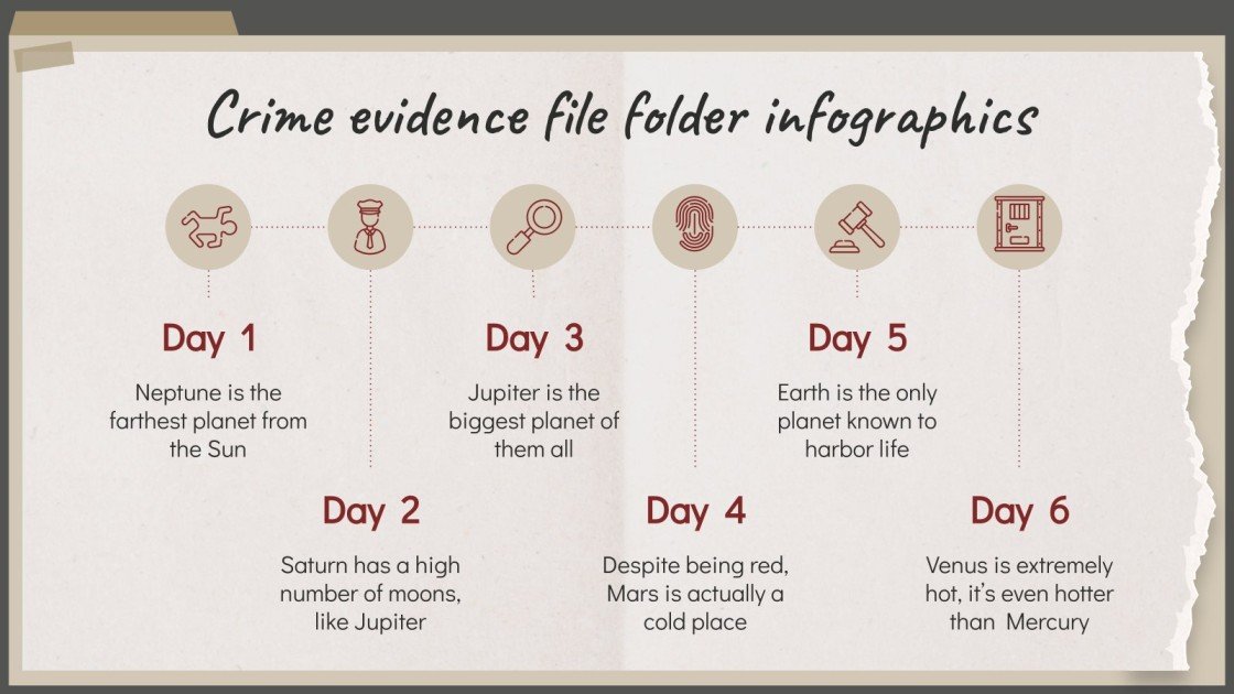 Crime Evidence File Folder Infographics | Google Slides
