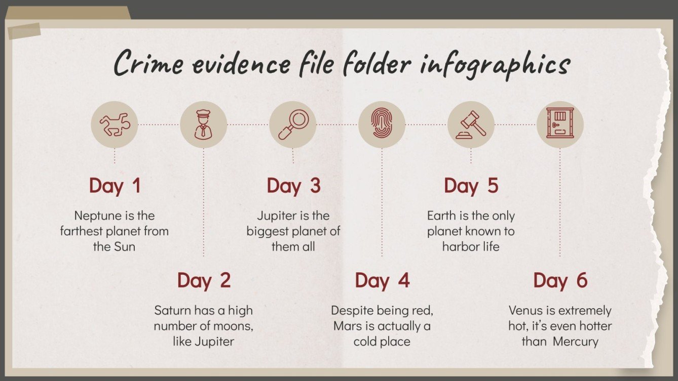 Crime Evidence File Folder Infographics | Google Slides