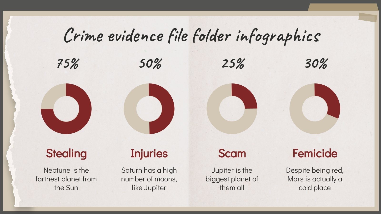 Crime Evidence File Folder Infographics | Google Slides