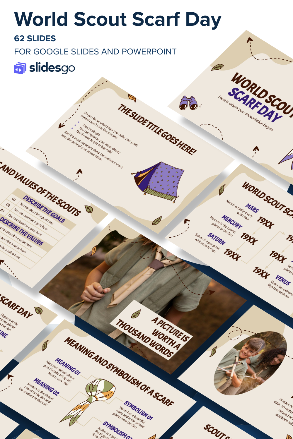 World Scout Scarf Day | Google Slides & PowerPoint