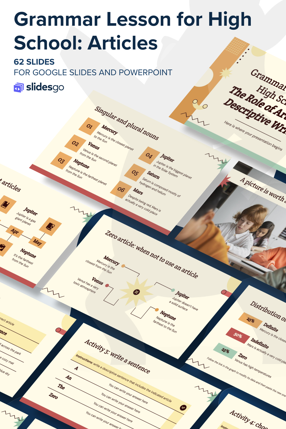 Grammar Lesson for High School: The Role of Articles in Descriptive Writing