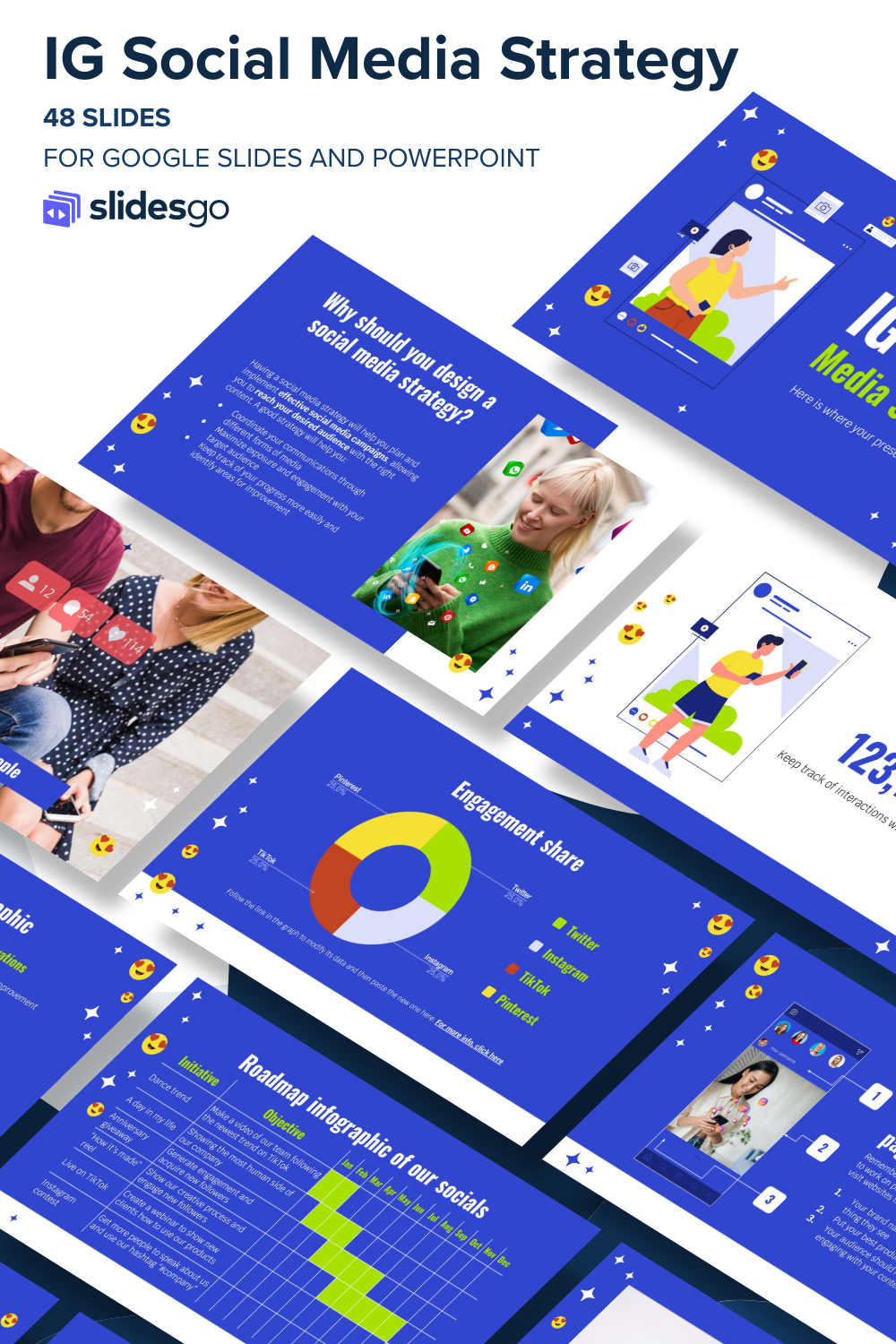IG Social Media Strategy | Google Slides & PowerPoint