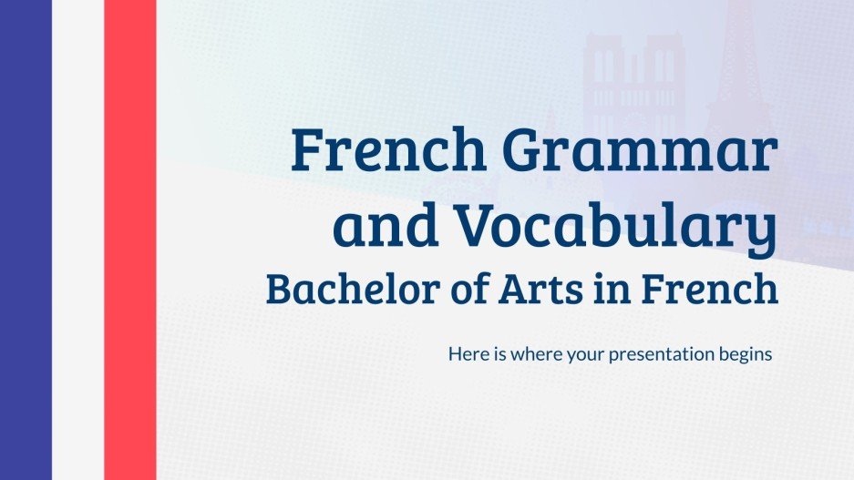French-related Free Google Slides & PowerPoint Templates