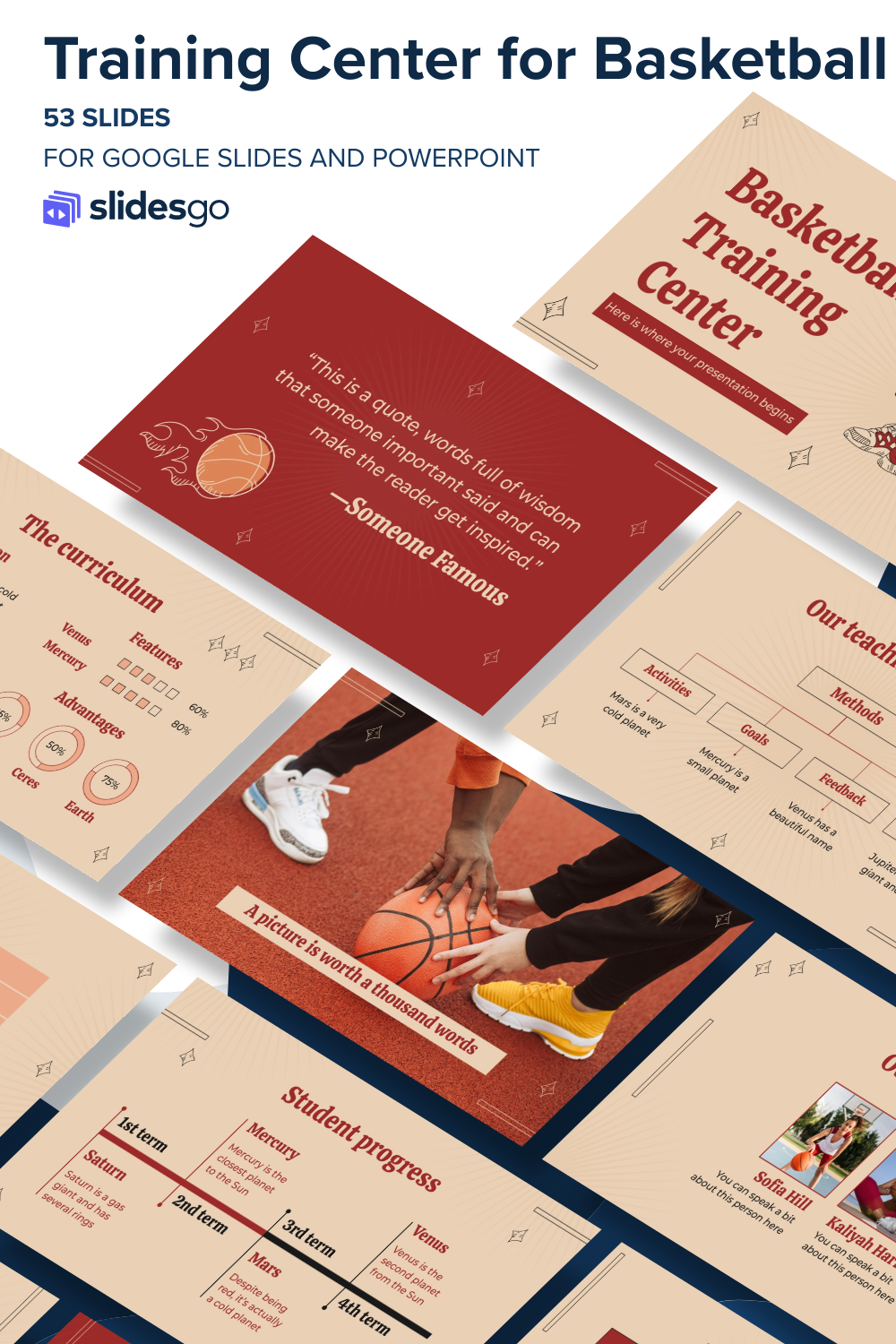 Training Center for Basketball | Google Slides & PPT