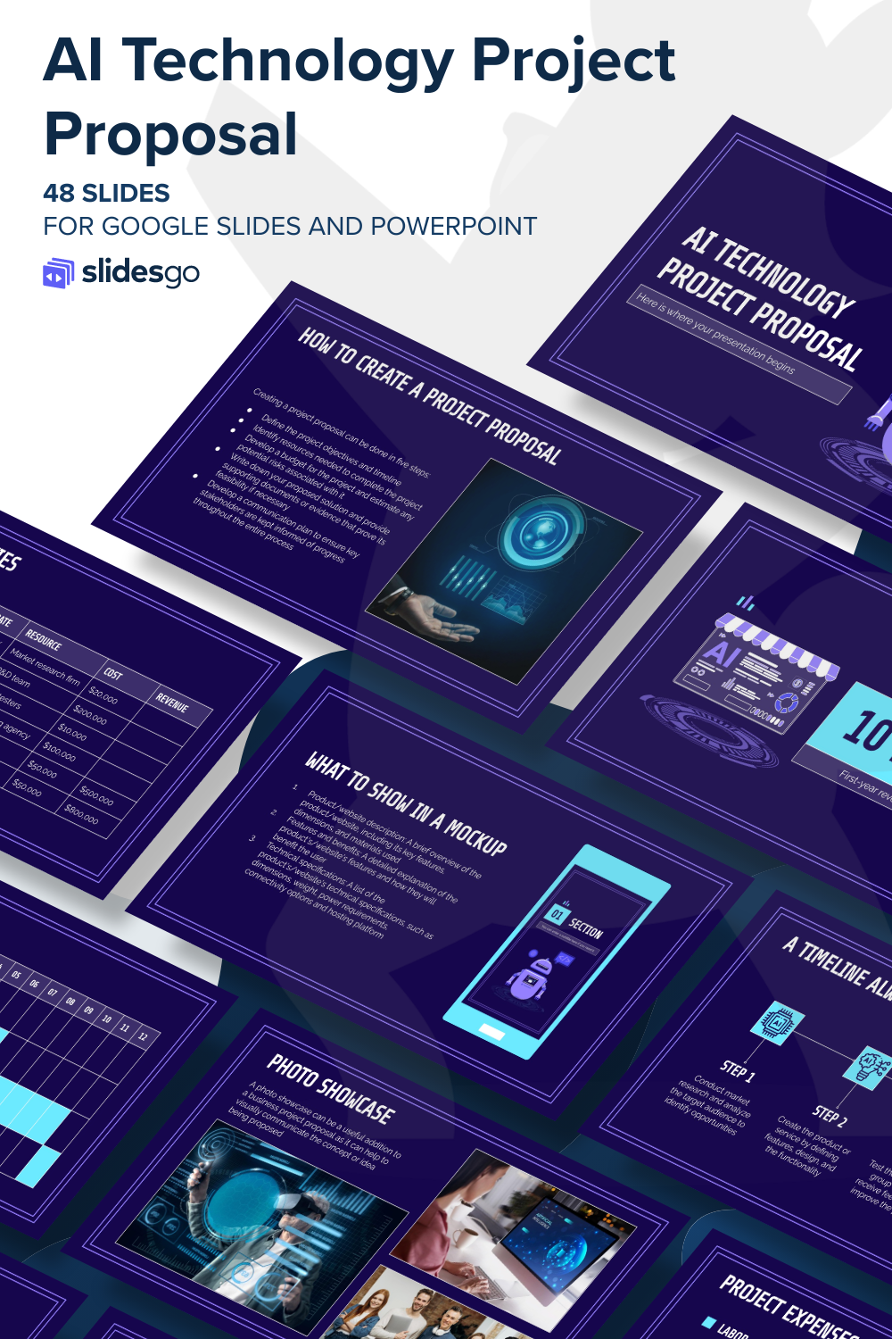 AI Technology Project Proposal | Google Slides & PowerPoint