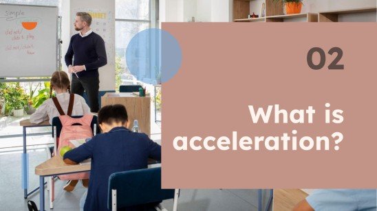 Acceleration as an Educational Measure | Google Slides
