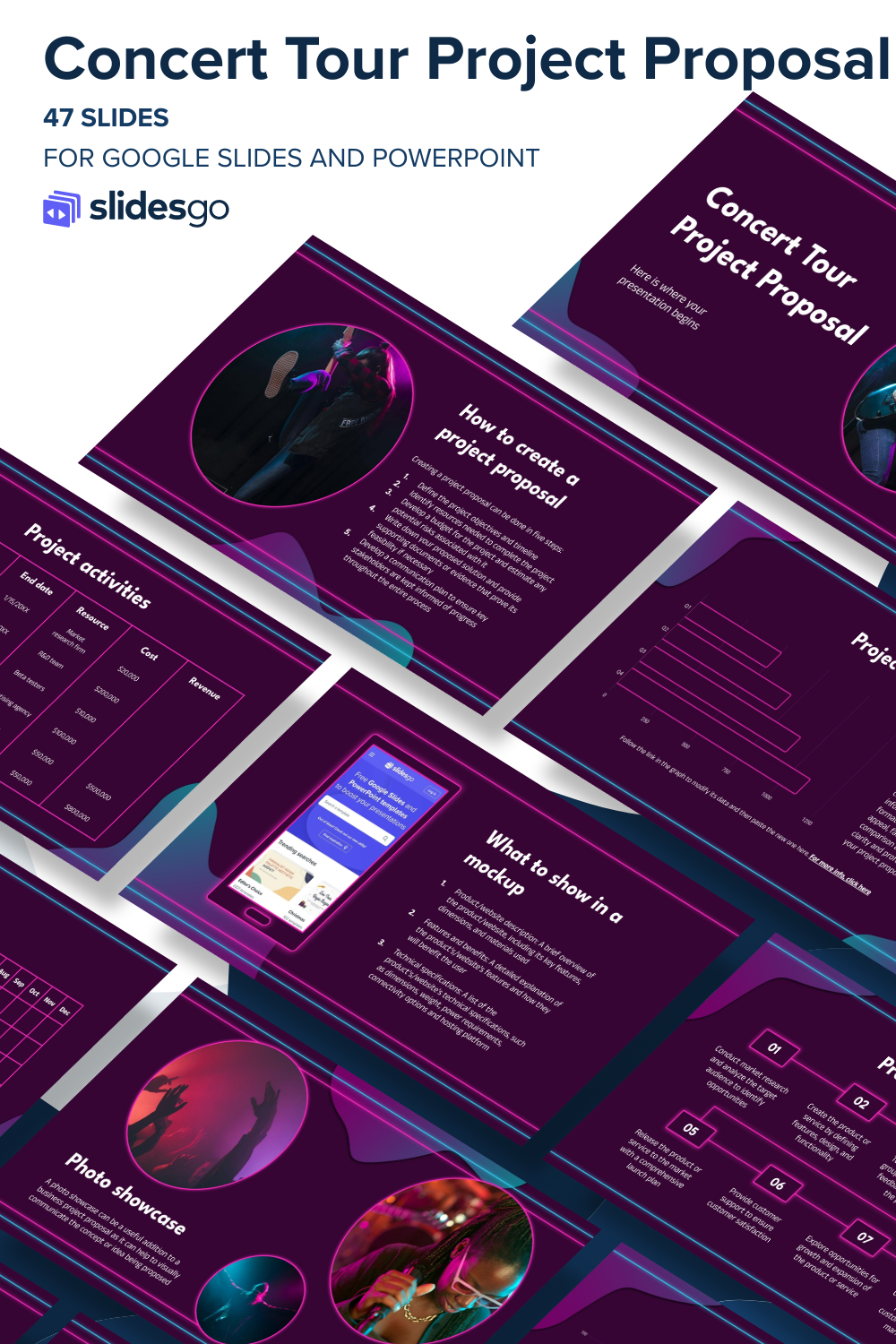 Concert Tour Project Proposal | Google Slides and PPT