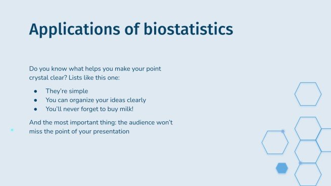 Biostatistics - Master of Health | Google Slides & PPT