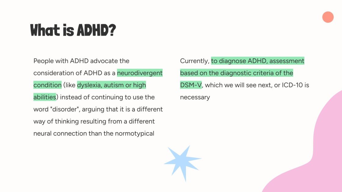 Diagnostic Criteria for ADHD According to the DSM-V