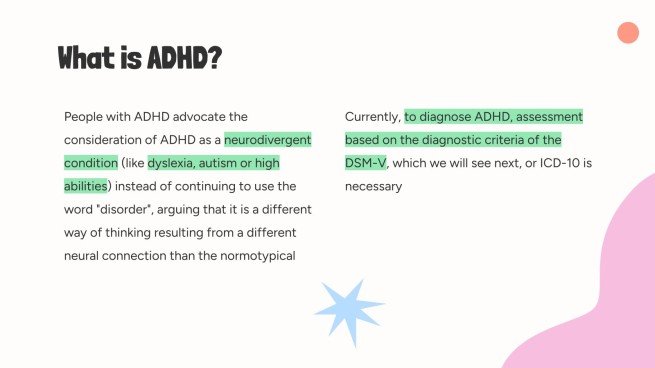 Diagnostic Criteria for ADHD According to the DSM-V