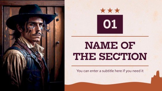 Historia de los vaqueros del oeste | Google Slides y PPT