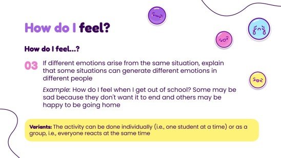 Activity to Recognize Emotions in Children's Education