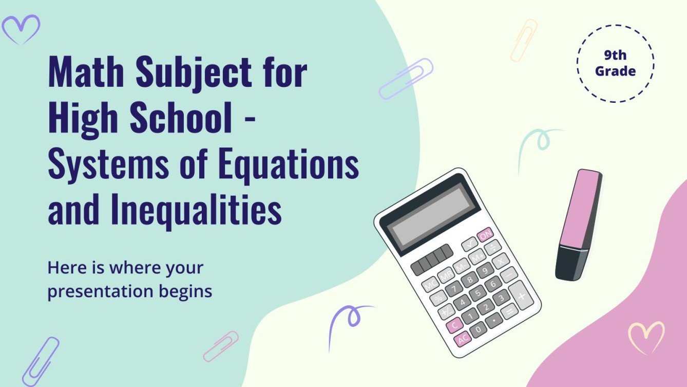 Free Math Google Slides themes and PowerPoint templates