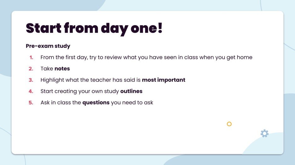 Tips to Prepare for an Exam | Google Slides & PowerPoint