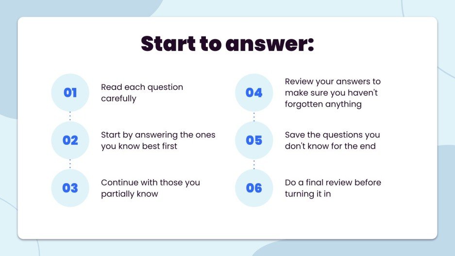 Tips to Prepare for an Exam | Google Slides & PowerPoint