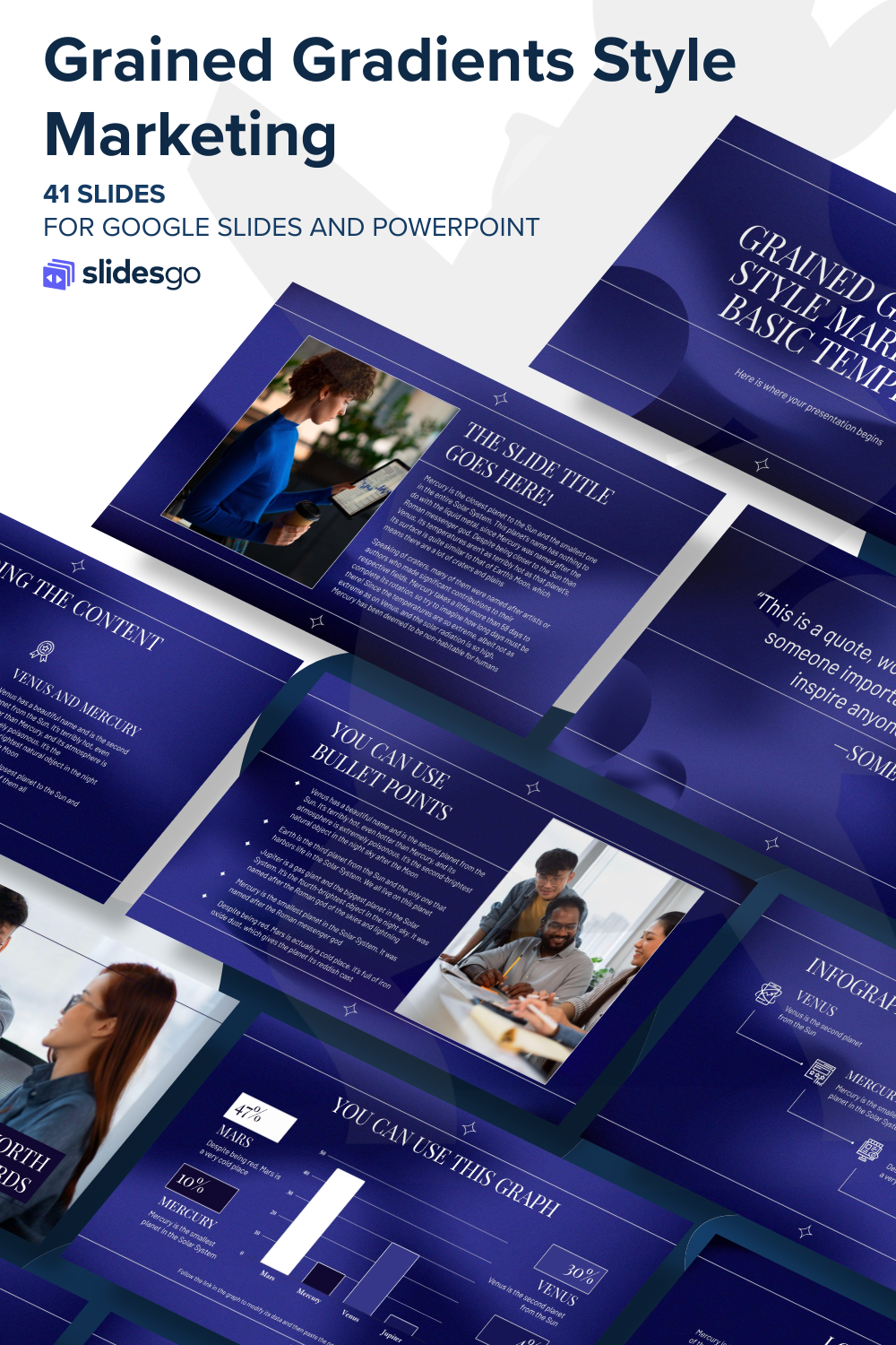 Grained Gradients Style Marketing Basic Template