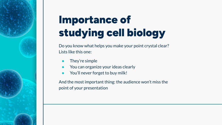 Cell Biology - Bachelor of Science in Biological Sciences