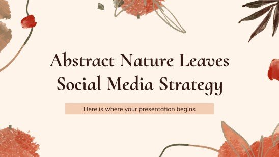 Free Google Slides and PowerPoint Templates with leaves