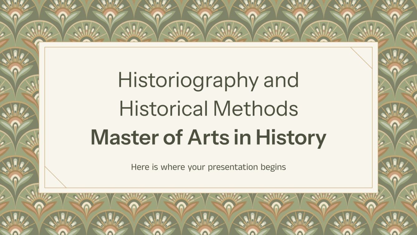 Historiography and Historical Methods - Master in History