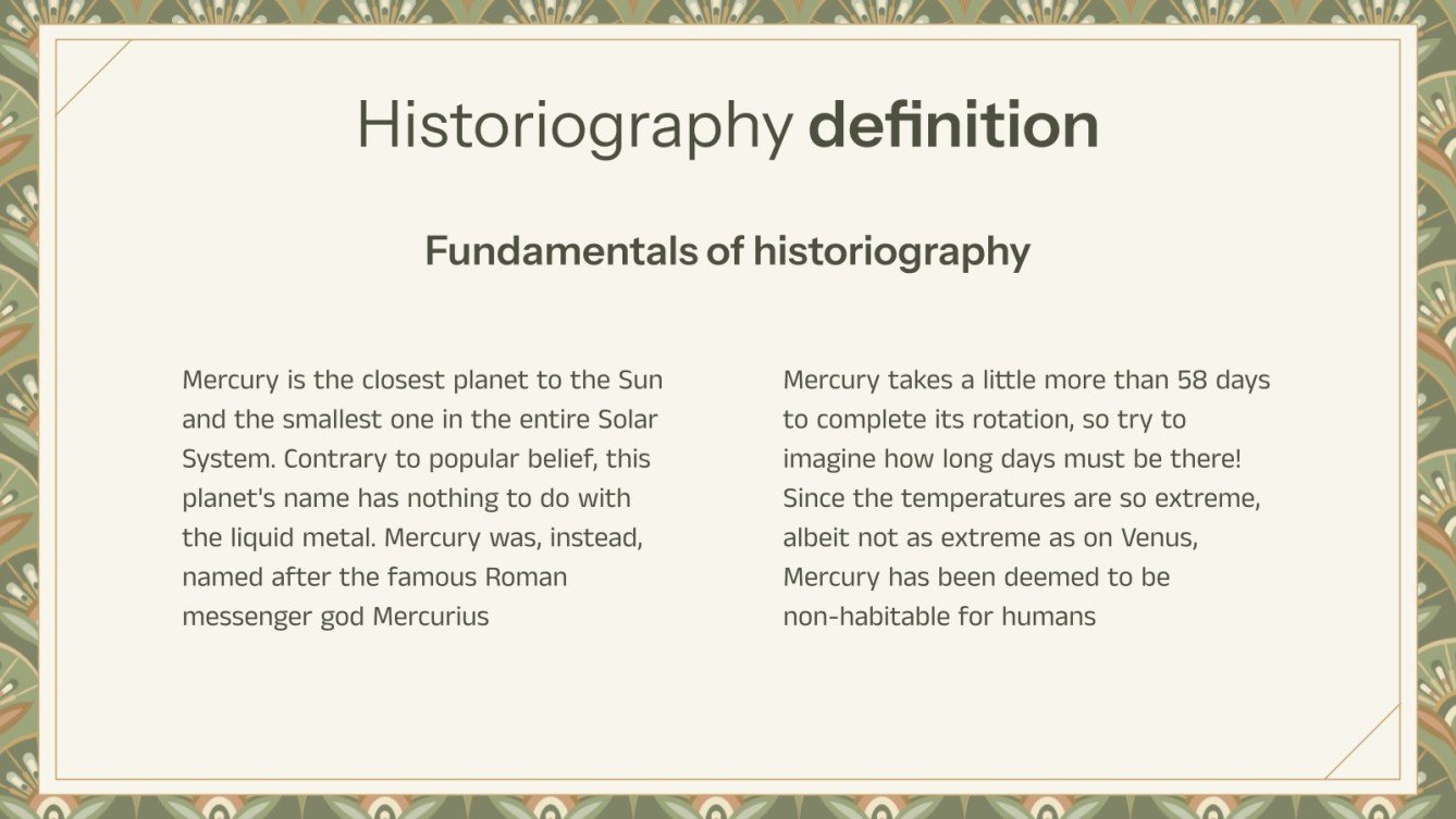 Historiography and Historical Methods - Master in History