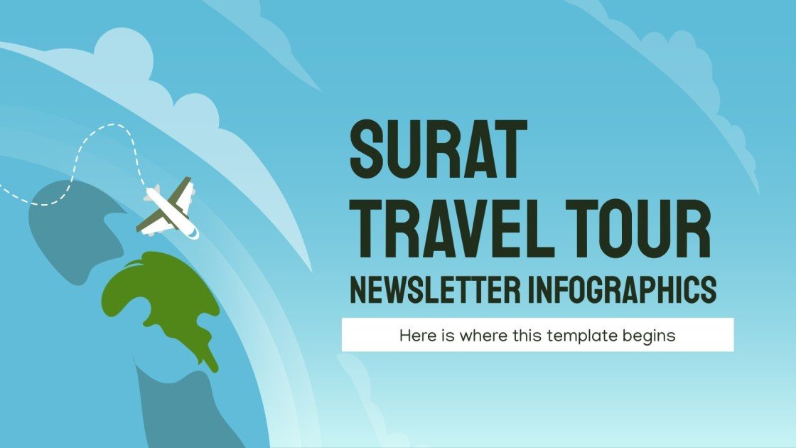 Surat Travel Tour Newsletter Infographics | Google Slides