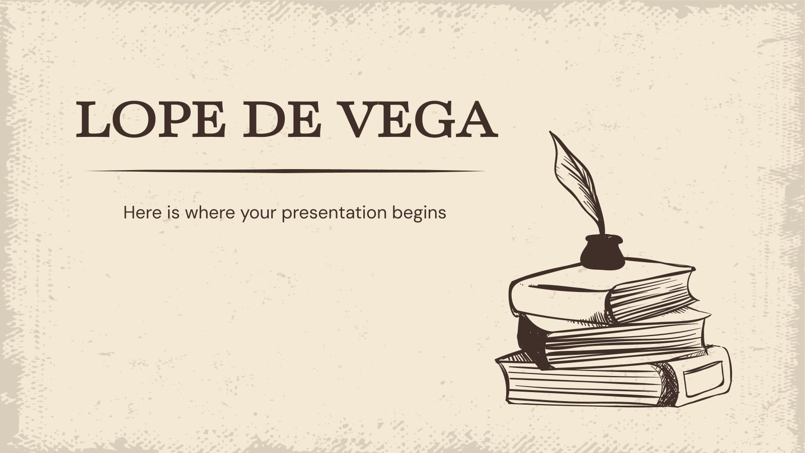 Lope De Vega | Google Slides & PowerPoint Template