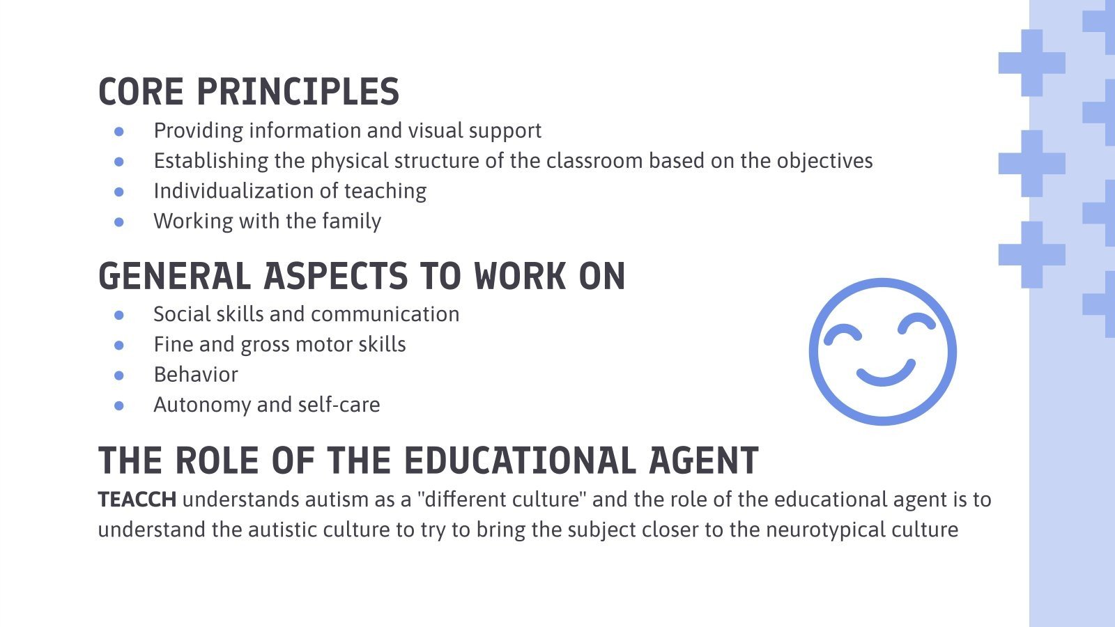 TEACCH Methodology for Students with ASD