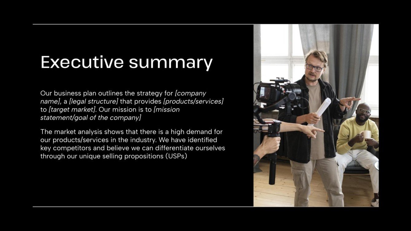 Film Business Plan | Google Slides and PowerPoint