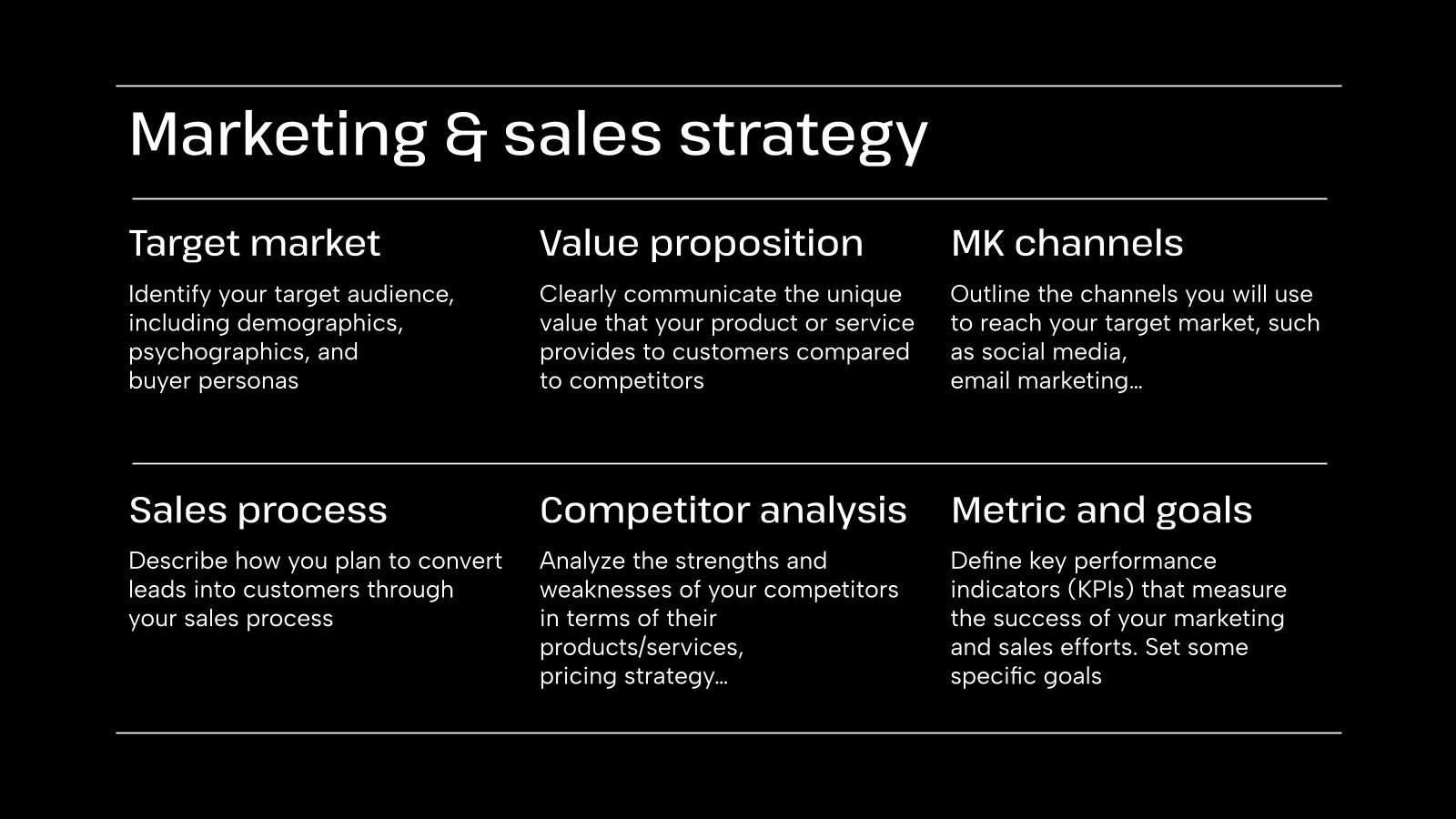 Film Business Plan | Google Slides and PowerPoint