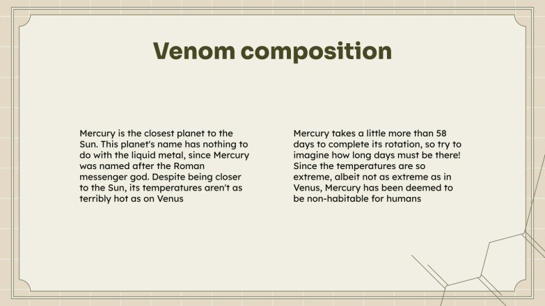 The Chemistry of Snake Venom | Google Slides & PPT