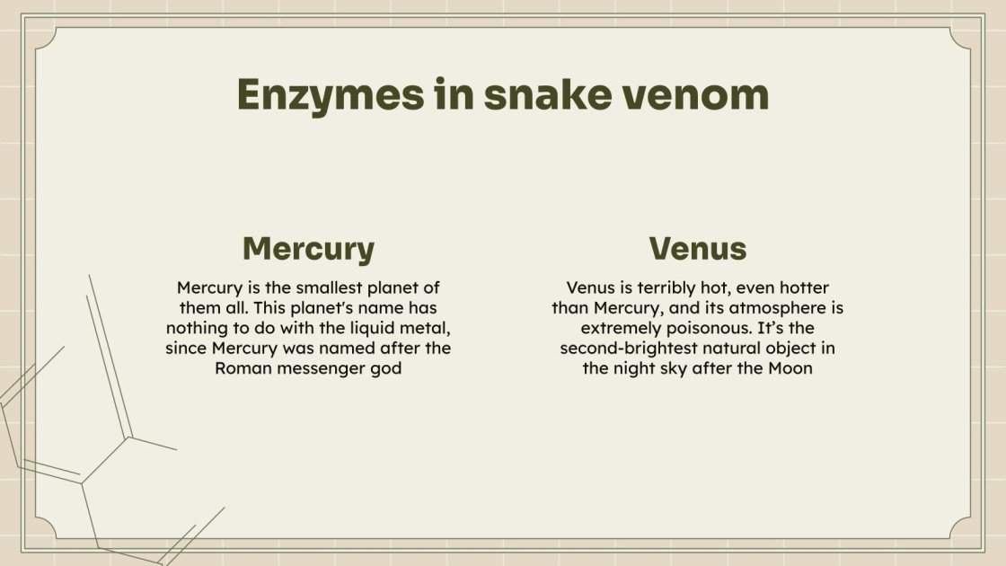 The Chemistry of Snake Venom | Google Slides & PPT