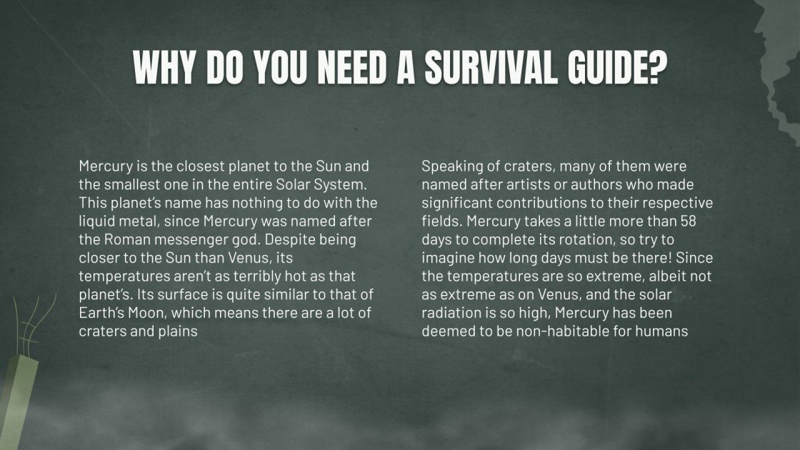 Apocalypse Survival Guide | Google Slides & PowerPoint