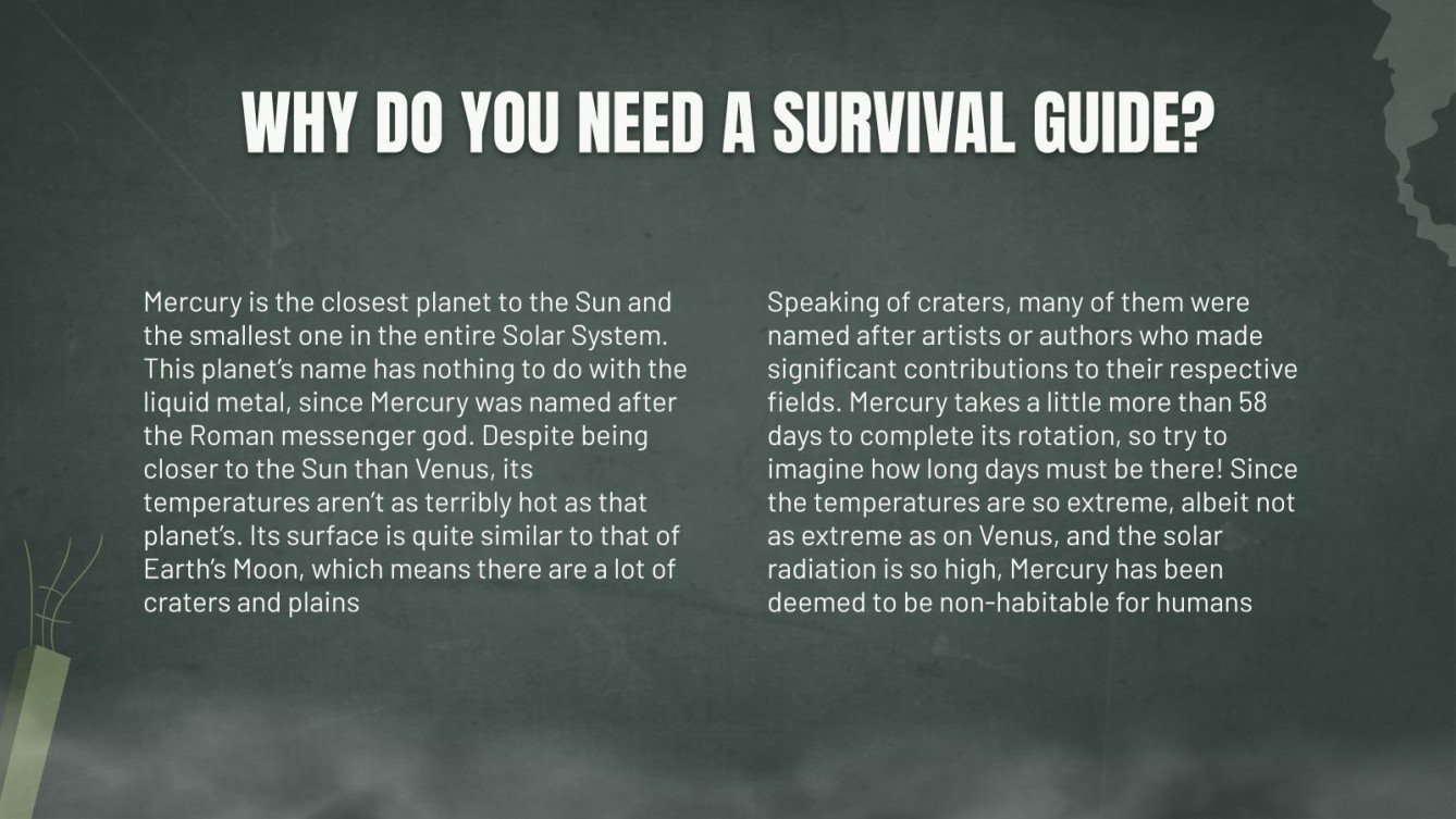 Apocalypse Survival Guide | Google Slides & PowerPoint