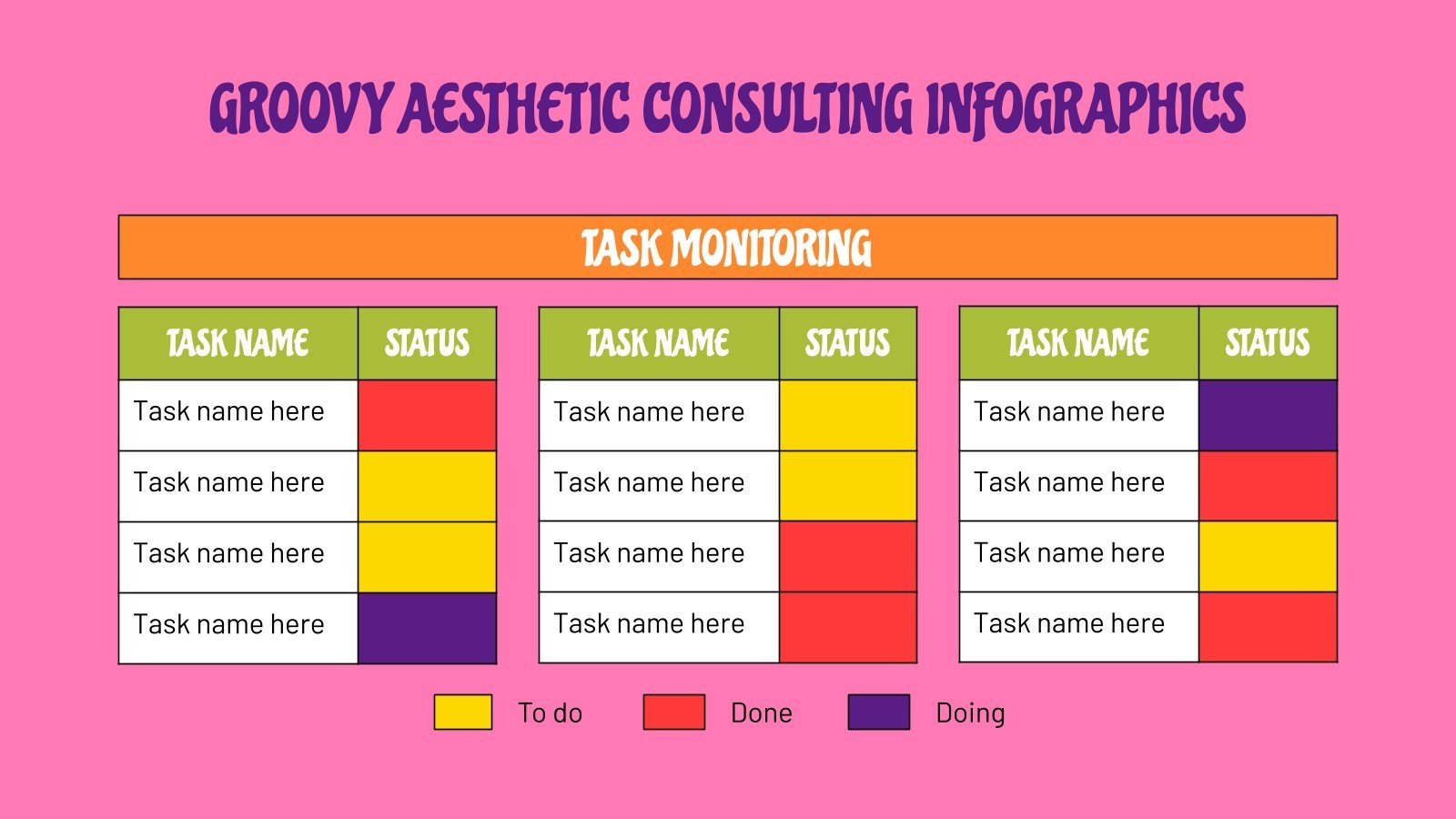 Groovy Aesthetic Consulting Infographics | Google Slides
