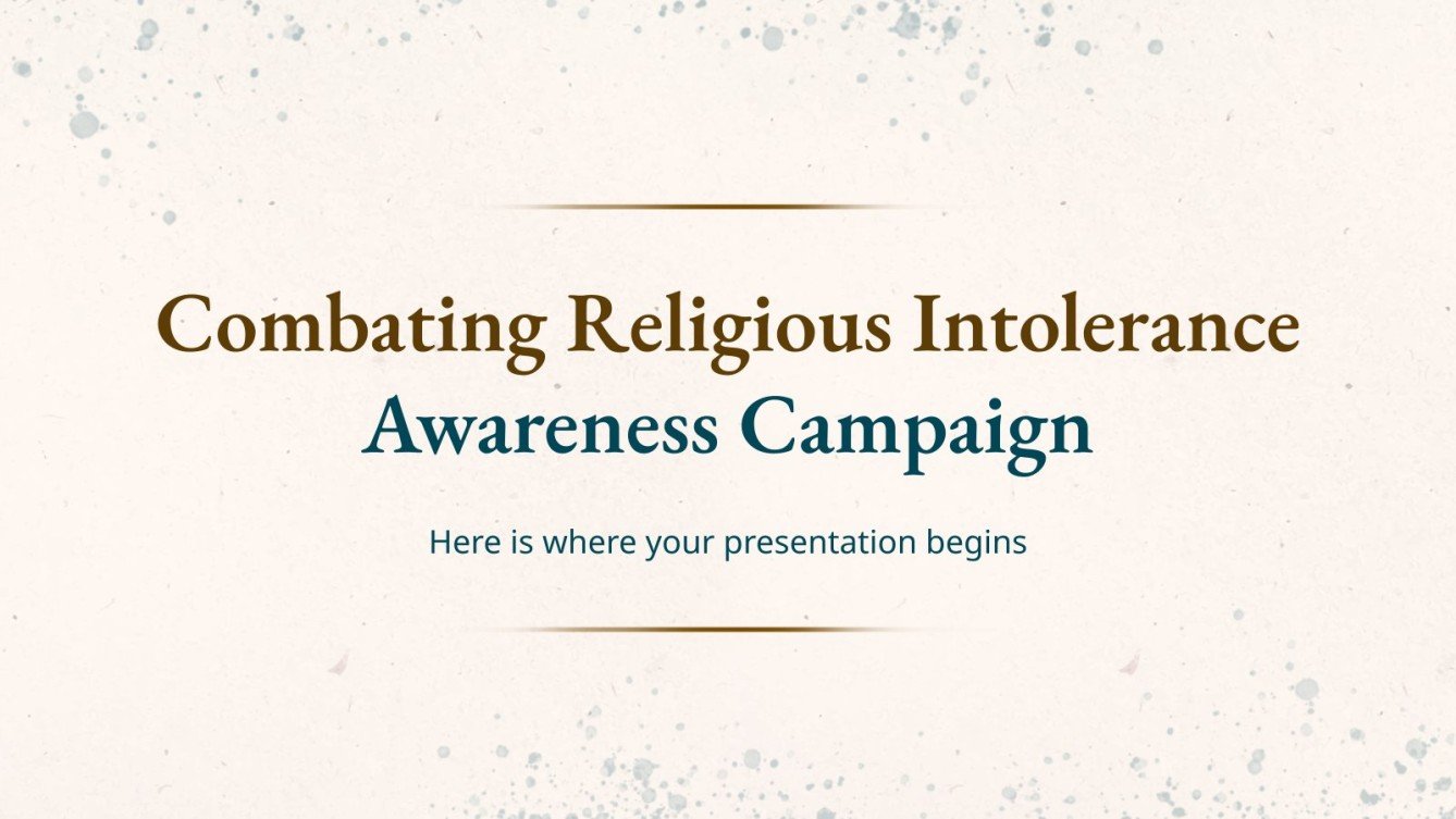 Combating Religious Intolerance Awareness Campaign