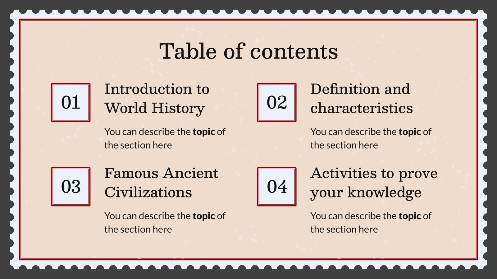 Ancient Civilizations and World History - 9th Grade