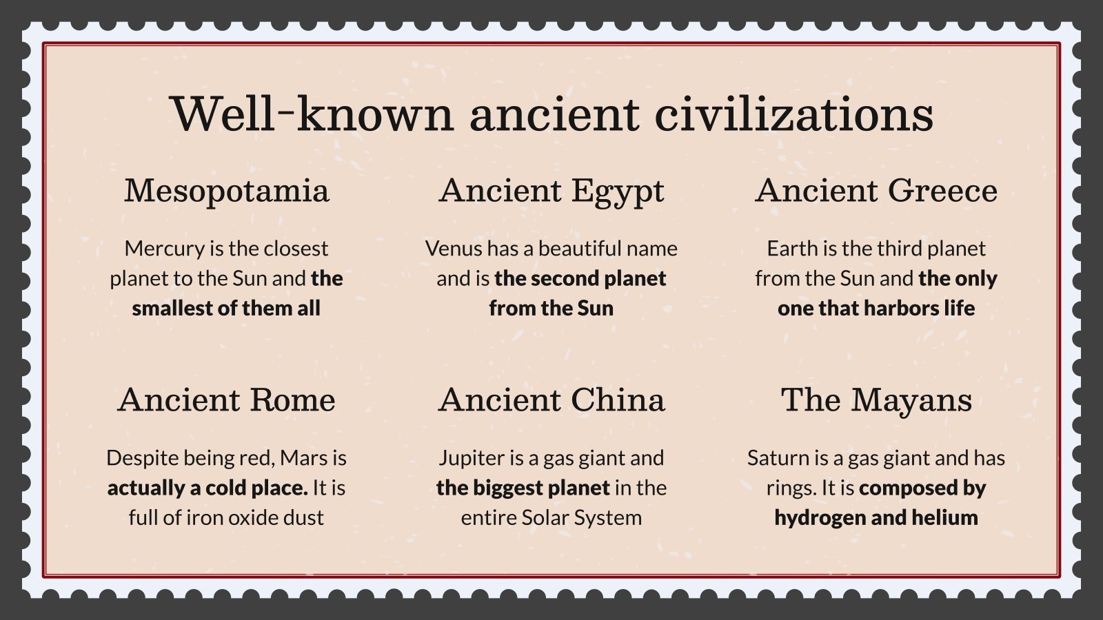 Ancient Civilizations and World History - 9th Grade