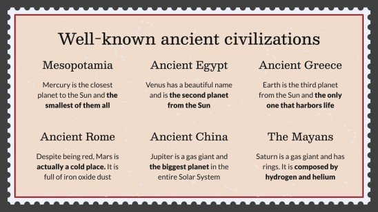 Ancient Civilizations and World History - 9th Grade