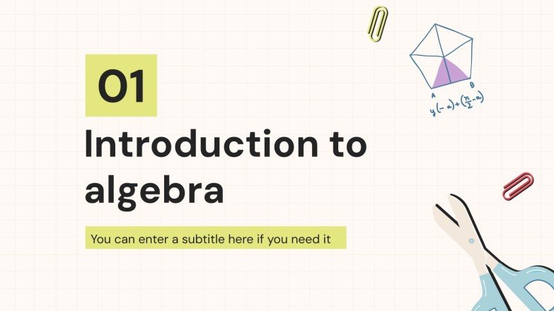 Algebraic Expressions and Equations | Google Slides & PPT