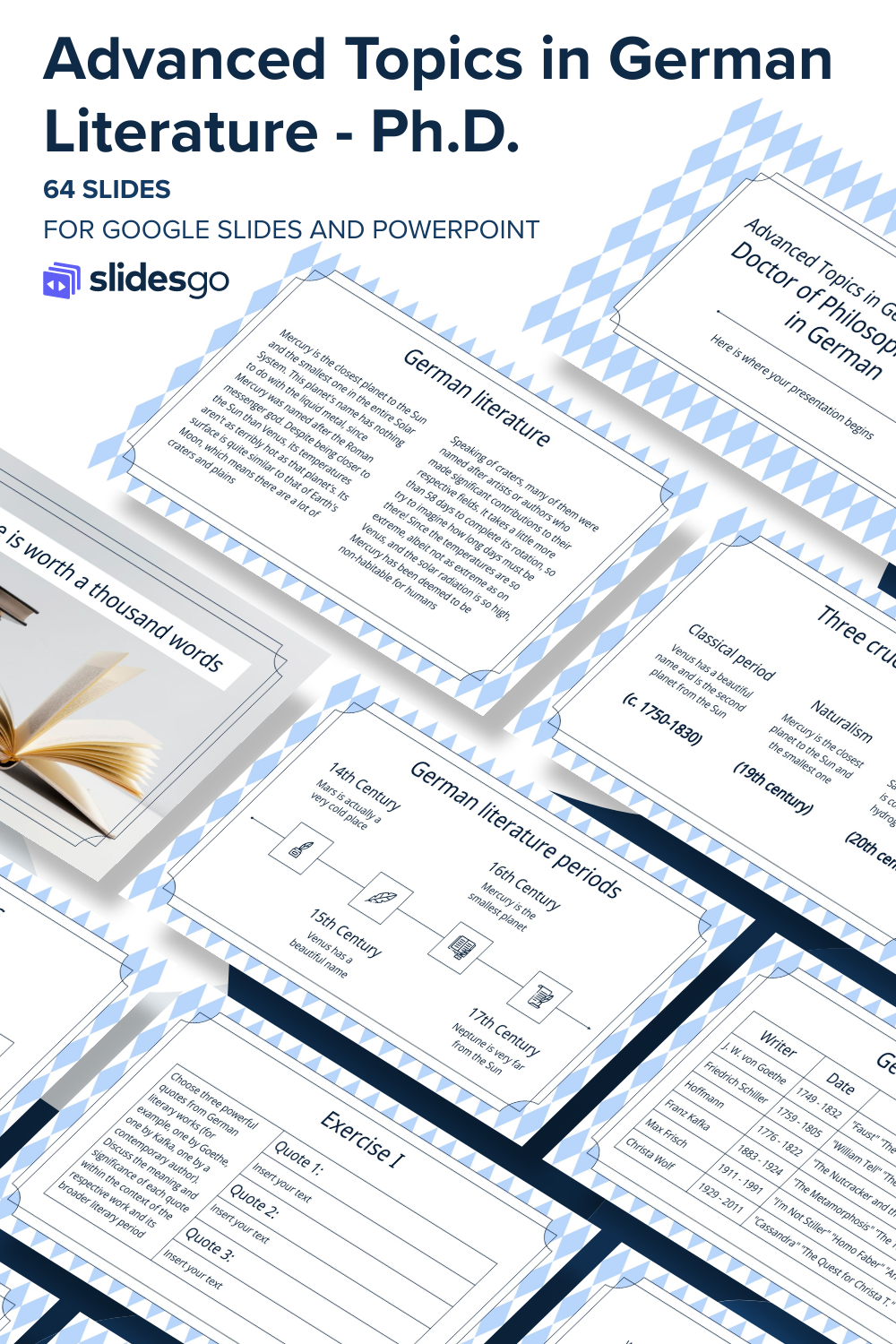 Advanced Topics in German Literature - Ph.D. in German